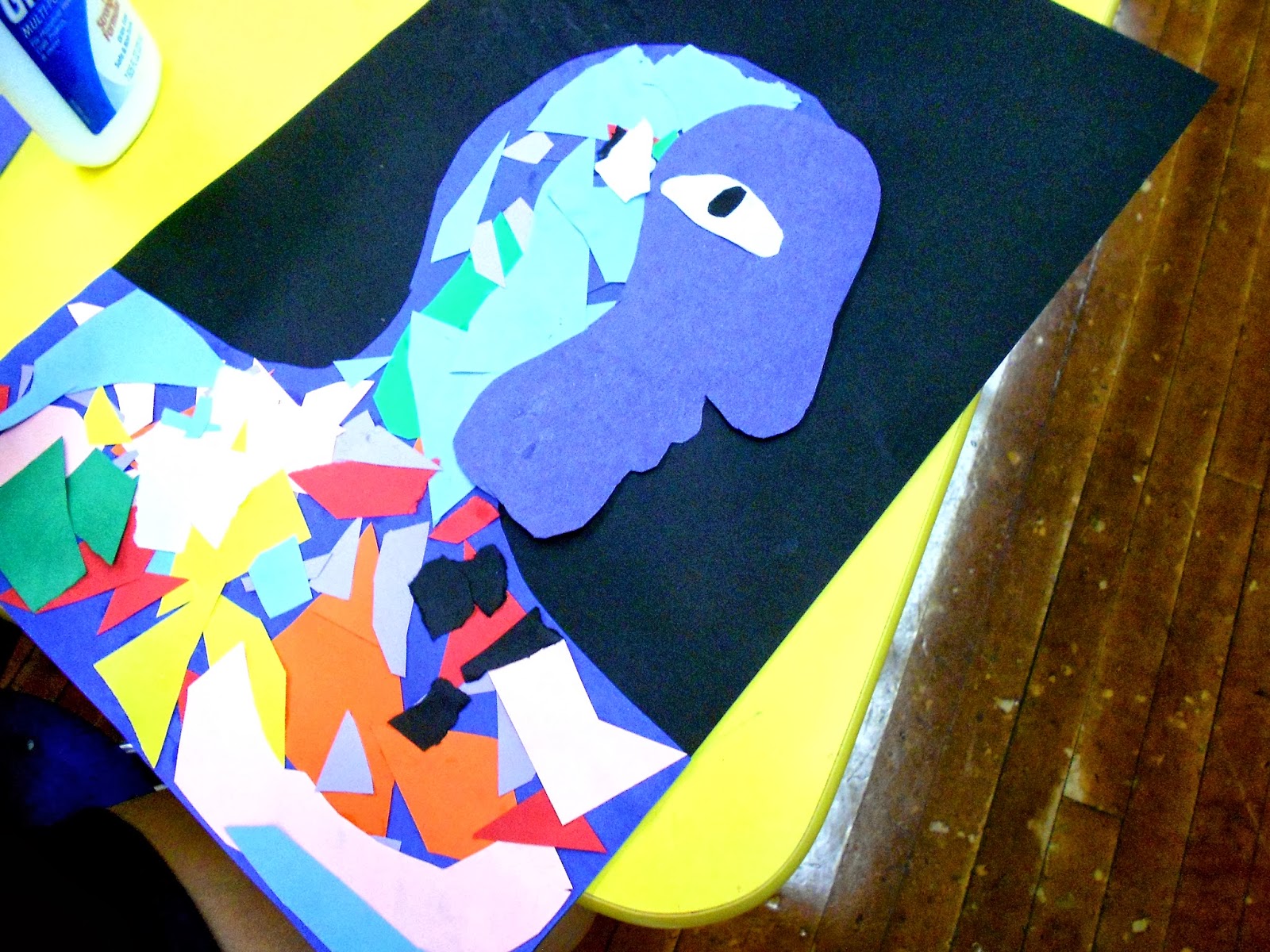 ArtMuse67: 4th Grade Cubist Collages Inspired by Picasso