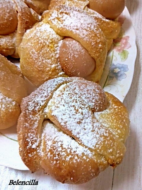 Hornazo dulce de naranja y moscatel