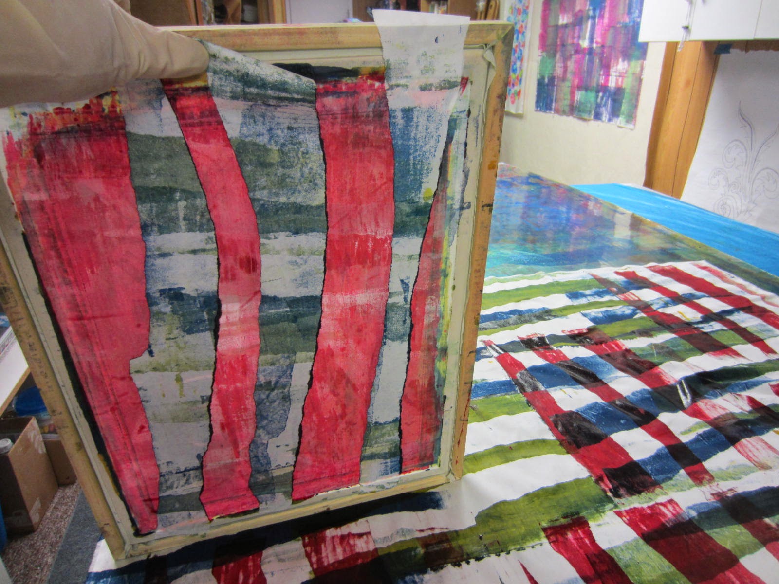 Carol R. Eaton Designs: Screen Collage!