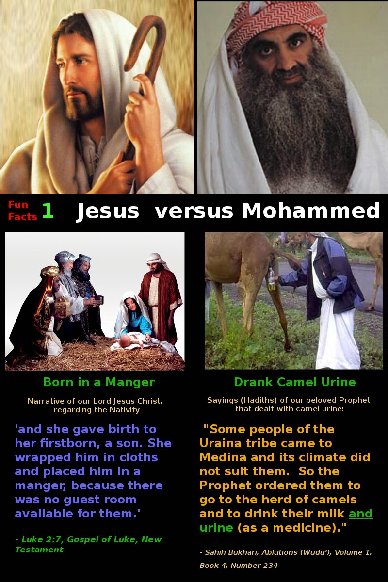 The Nazaroo Zone: Fun Facts: Jesus vs. Muhammed (1-7)
