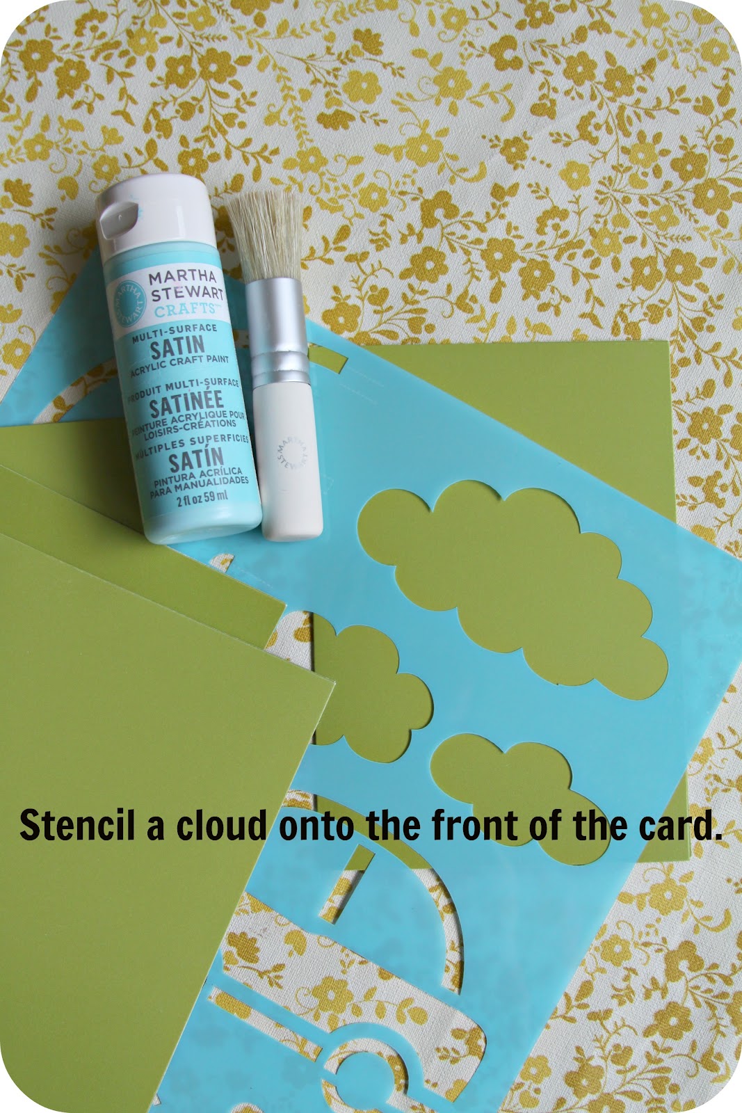 WhiMSy love: DIY: April Showers Greeting Card