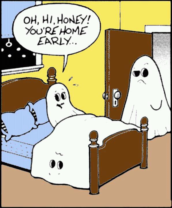 Scared Sheetless: Paranormal Humor: Uh, Oh! Someones in Trouble!