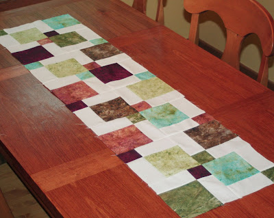 Inspired by Fabric: Disappearing Ninepatch Table Runner Tutorial