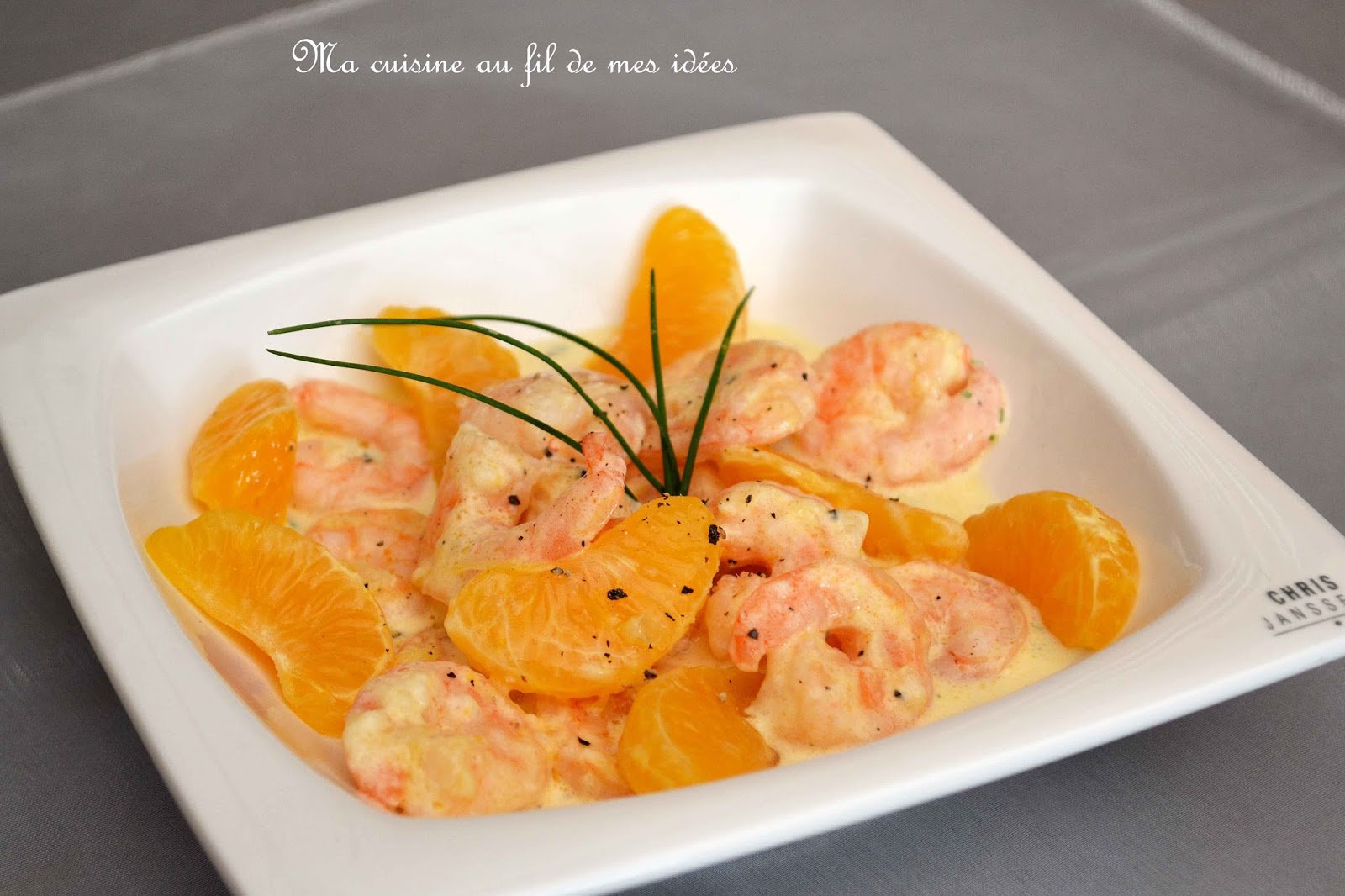 Ma cuisine au fil de mes idées...: Scampis aux mandarines