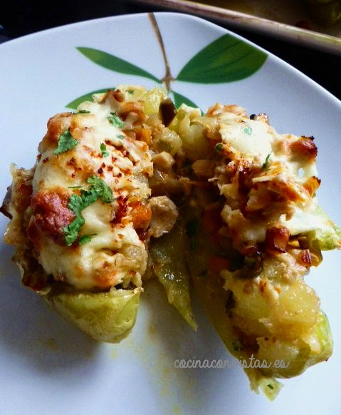 Chayote Relleno y Gratinado | Cocina