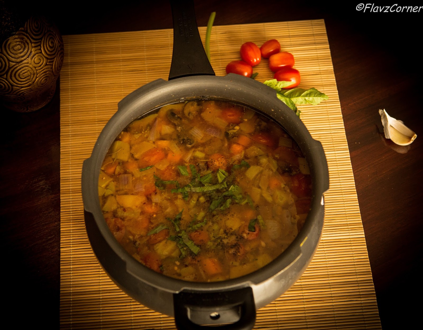 Quick & Easy Mixed Bean Vegetable Soup