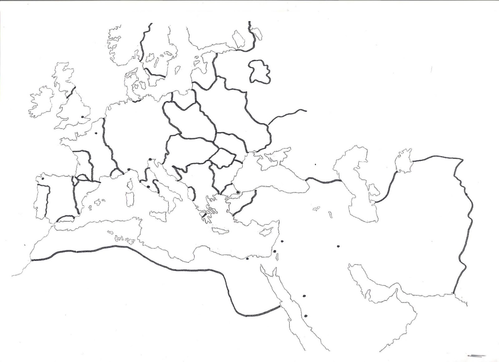 MAPA DE EUROPA DEL SIGLO XIV