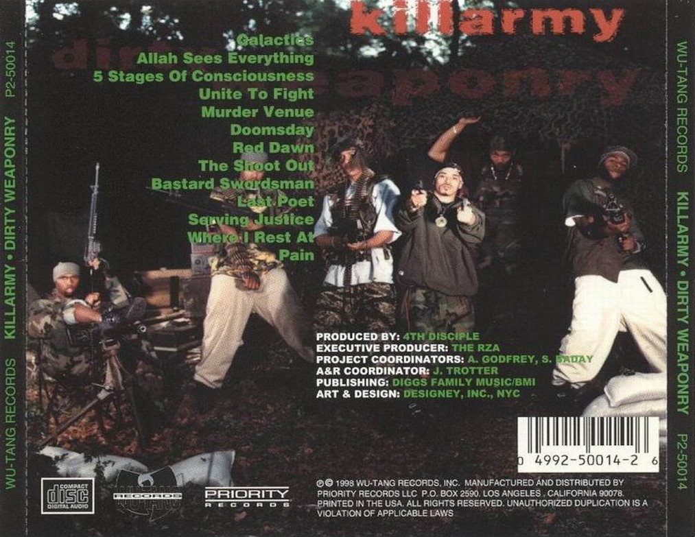 RAP & HIP HOP: KILLARMY DIRTY WEAPONRY (1998)