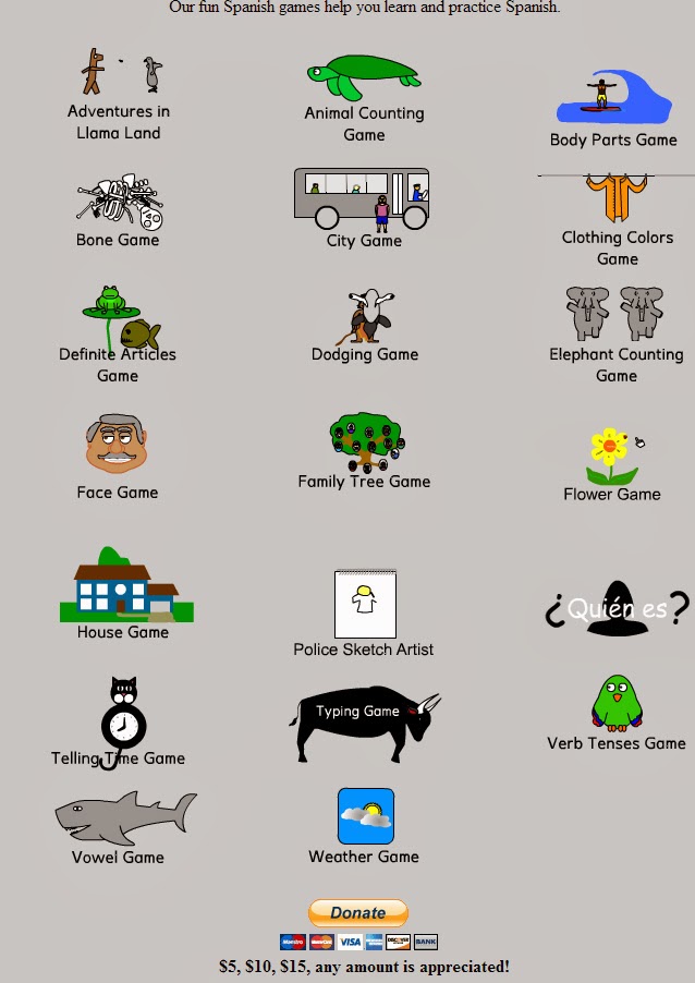 Destiny's Language Learning Corner: mySpanishgames