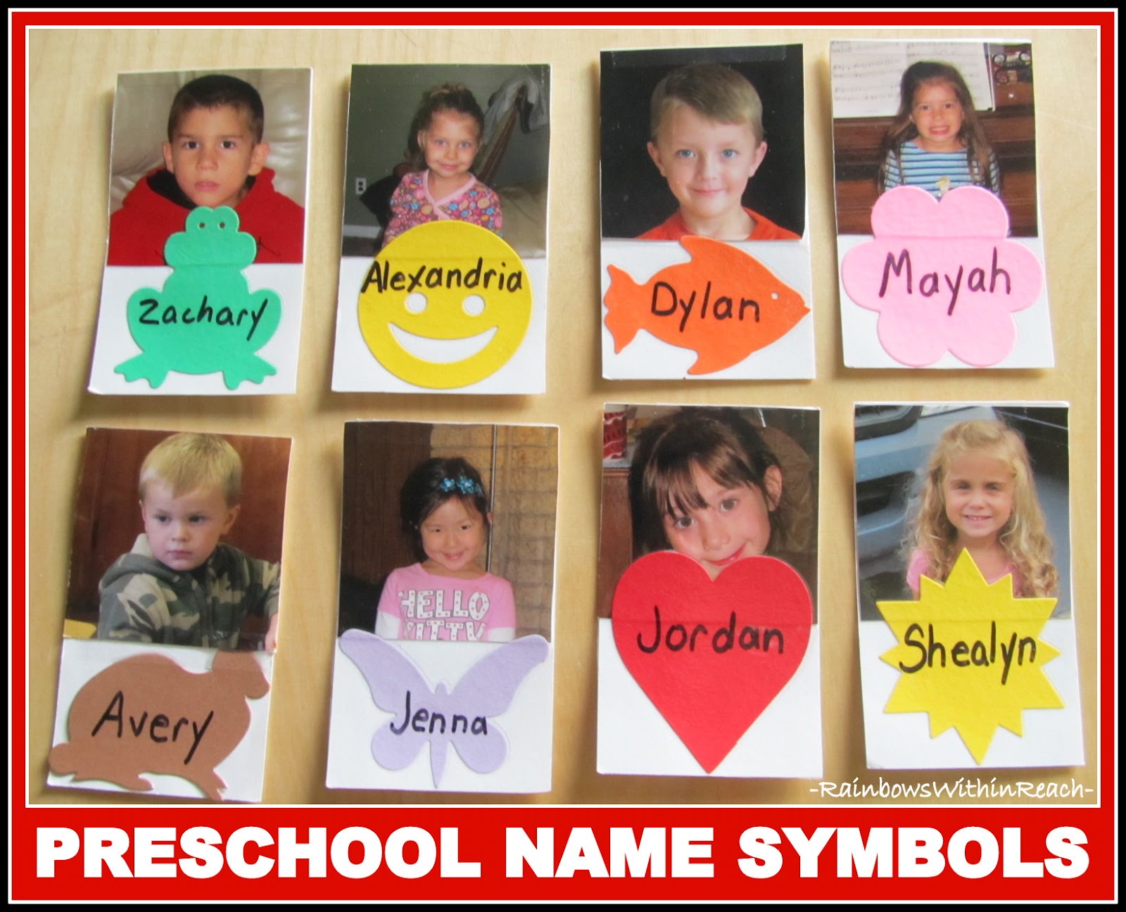 RainbowsWithinReach: Helper Charts + Name Games