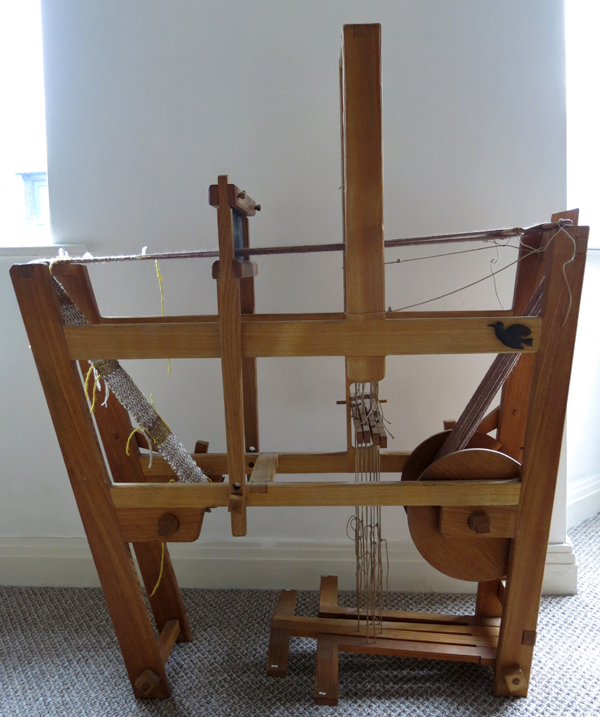 Durham Weaver: A unique four shaft and four treadle band loom