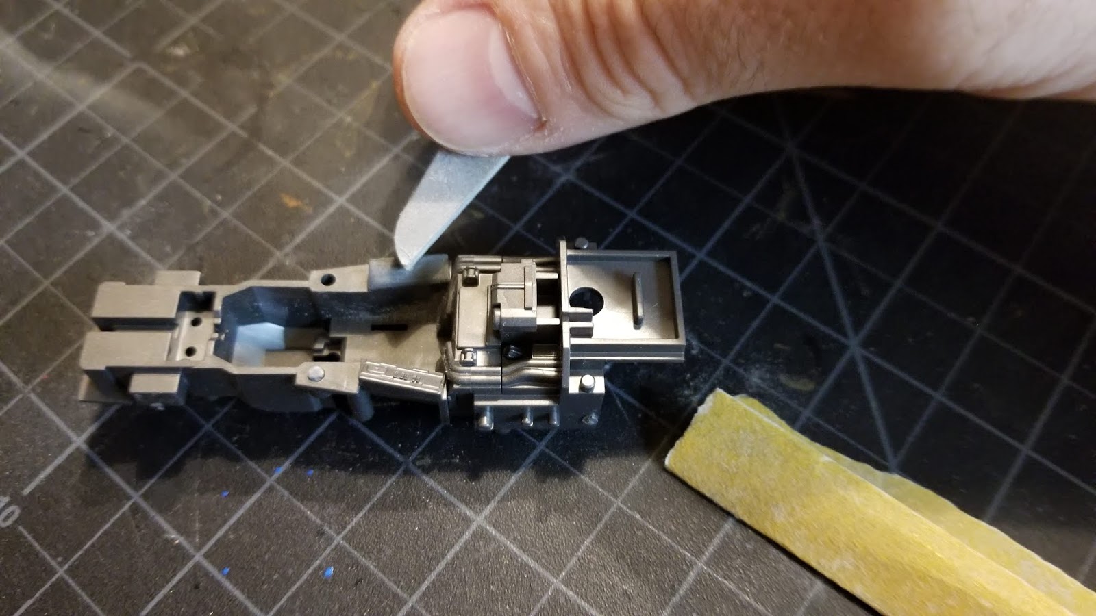 Bandai 1/48 scale X-Wing Model Build: Pt II Cockpit Assembly, Photo ...