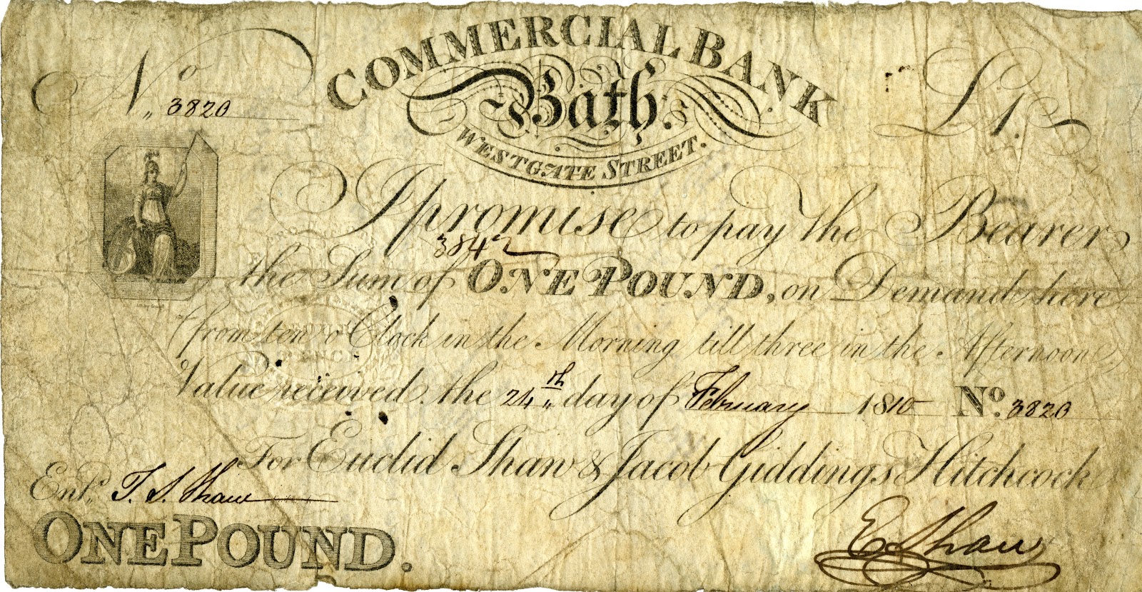 Beyond the Baths: I Promise to Pay: early bank notes