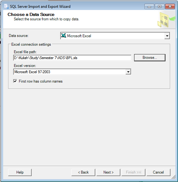 Tutorial SQL Server 2008 - Langkah Import Data Dari Excel ke Database ... Tutorial SQL Server 2008 - Langkah Import Data Dari Excel ke Database ...