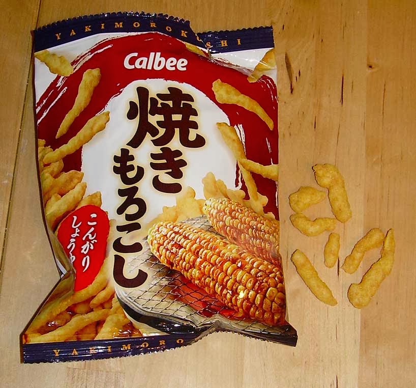 Japanese Snack Reviews: Calbee Yakimorokoshi Corn Snack