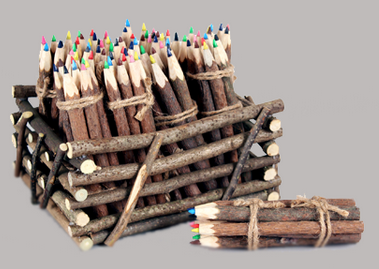 New Age Mama: Holiday Gift Guide - Natural Twig Colored Pencil Set