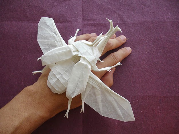 origami bugs ~ easy origami instructions for kids crafts