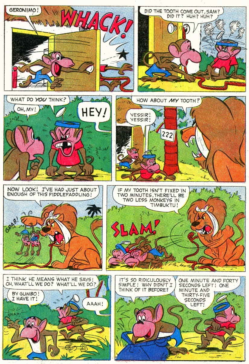 The Big Blog of Kids’ Comics!: Sam 'N' Simian from FC No. 1132, 1960