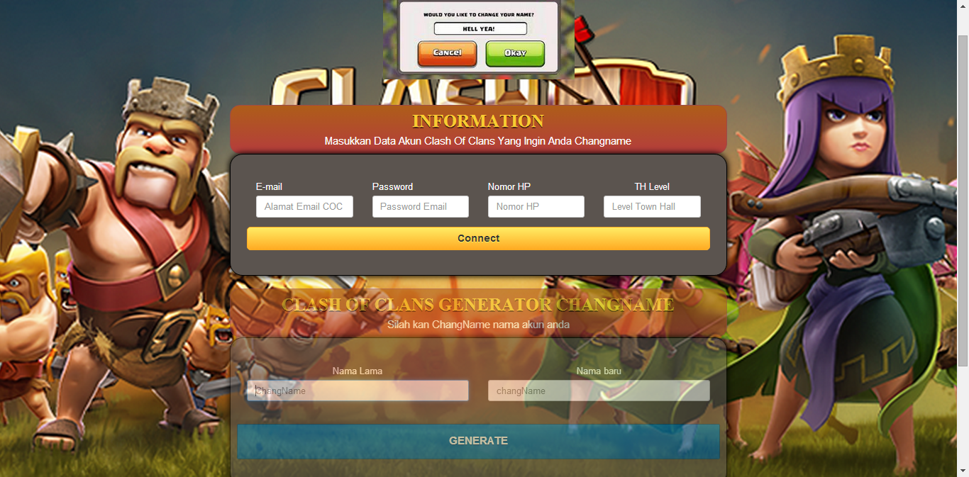 haynia: Download Script Phising Clash Of Clans Terbaru [send mail] Gratis