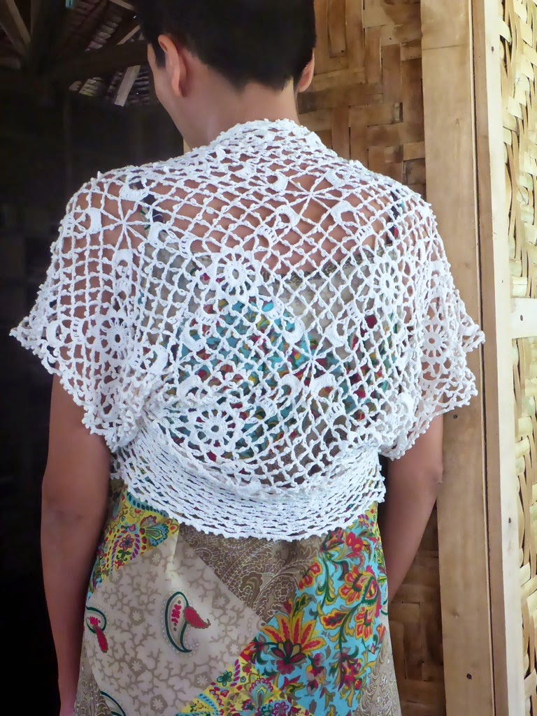 Irish Crochet Bebe Lace Motif (Shrug)