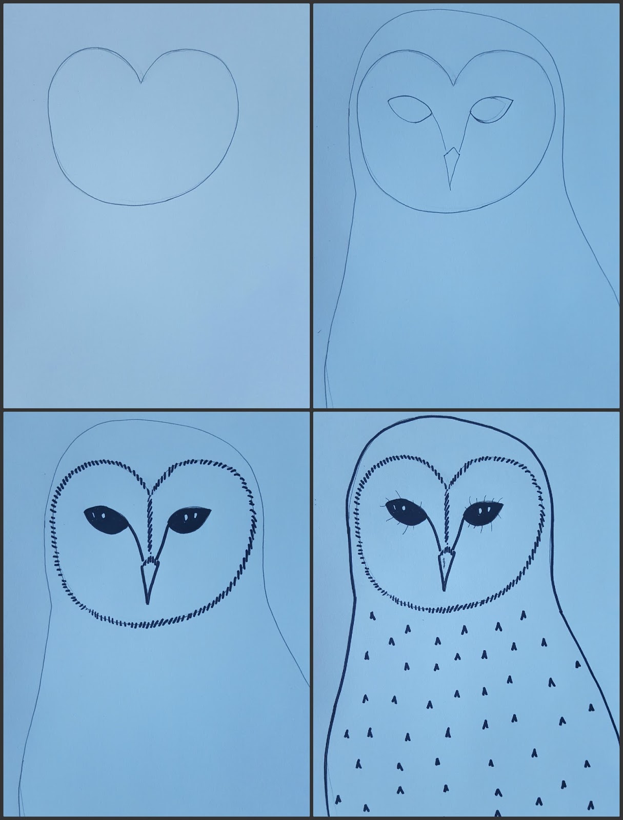 Sharpie Doodles Owl