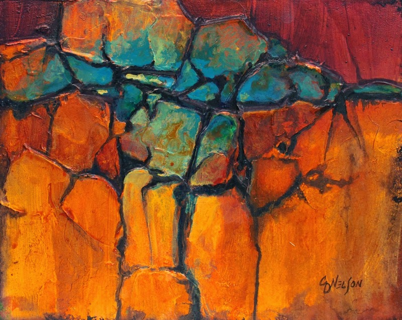 CAROL NELSON FINE ART BLOG: Acrylic Geologic Abstract Painting ...