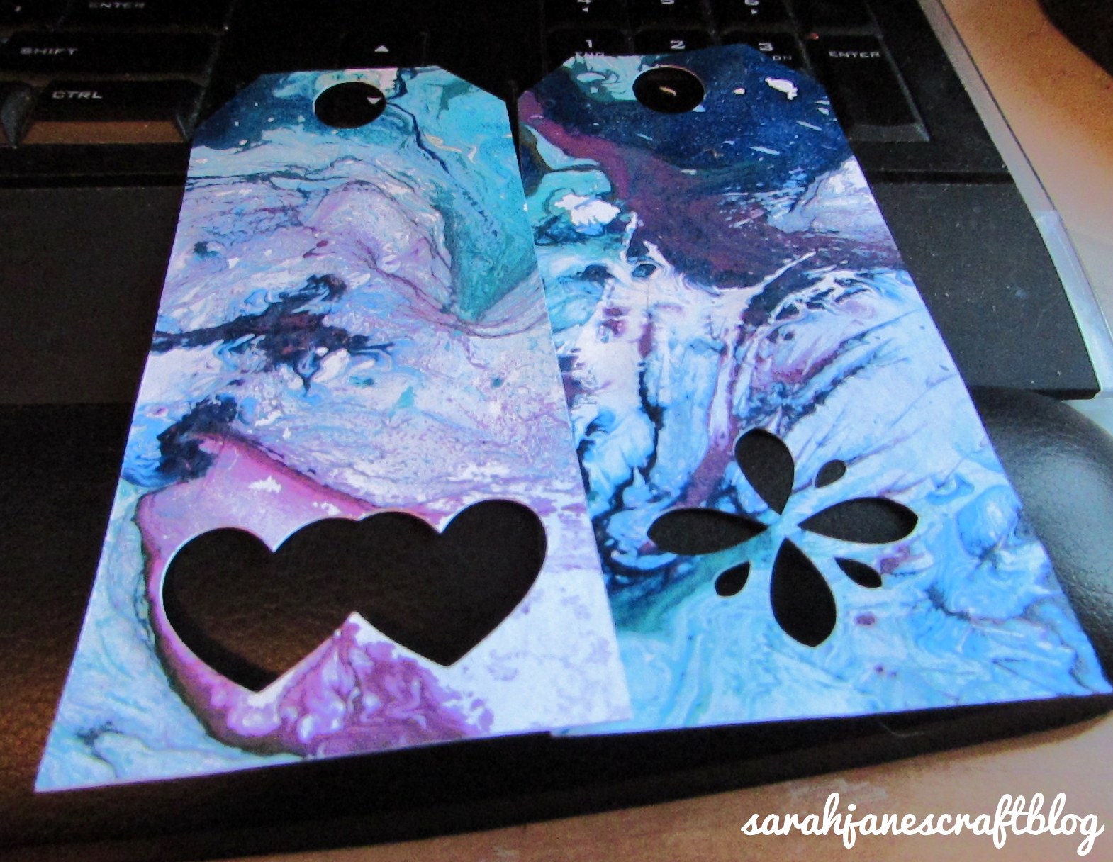 Layered Cut-Out Bookmarks