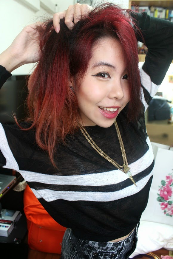 Melody: DIY: Gradient Red Hair (w/ Pastel Pink)