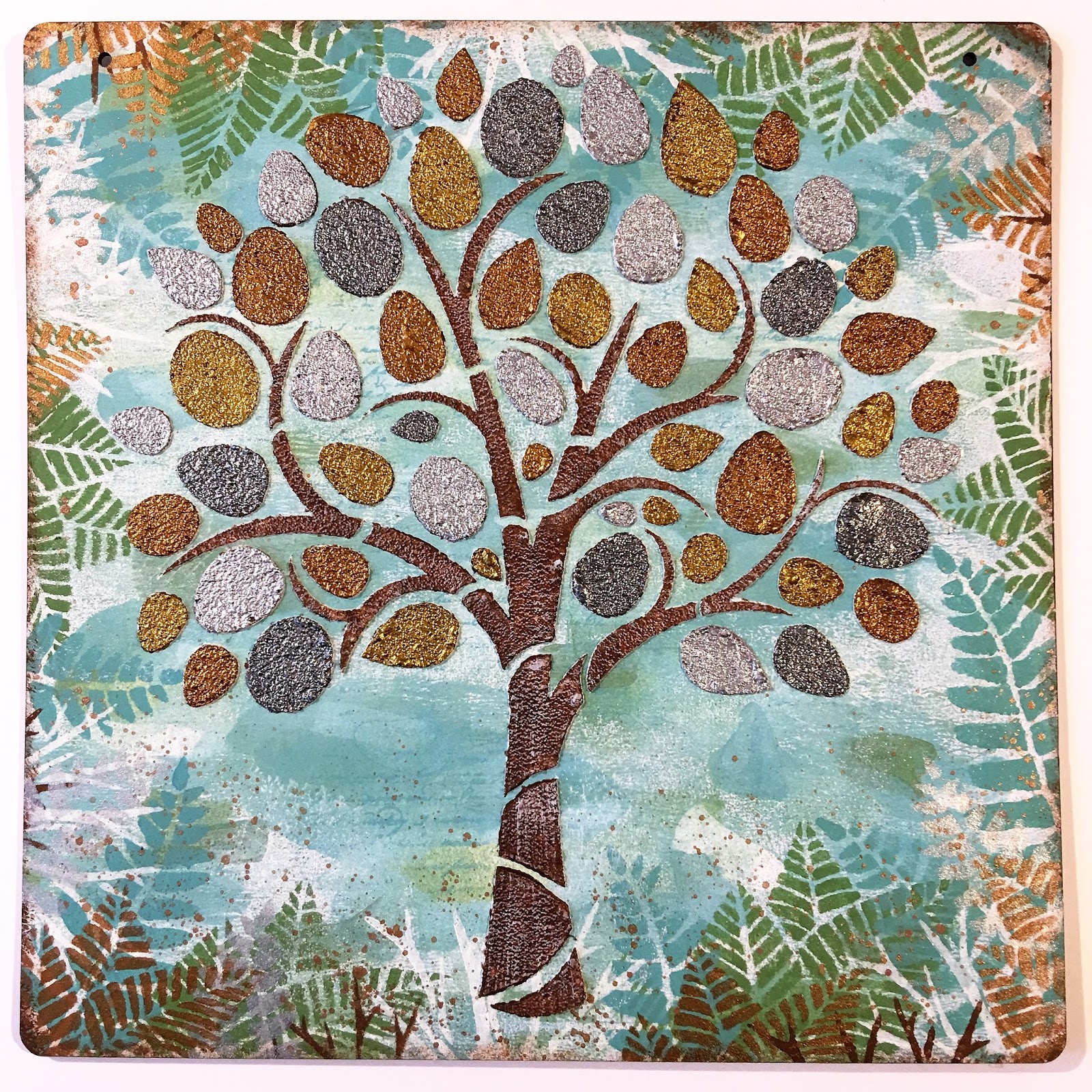 Mixed Media Tree Wall Hanging Video Tutorial by Melina Dahl - That's ...