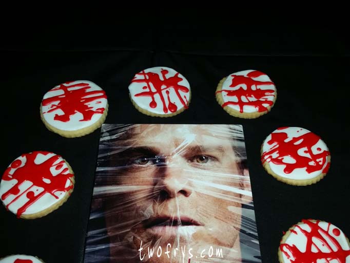 Two Frys: Dexter Blood Spatter Cookies