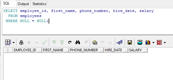 Oracle, SQL, PL/SQL, Linux, Other technologies: SQL : Null Value