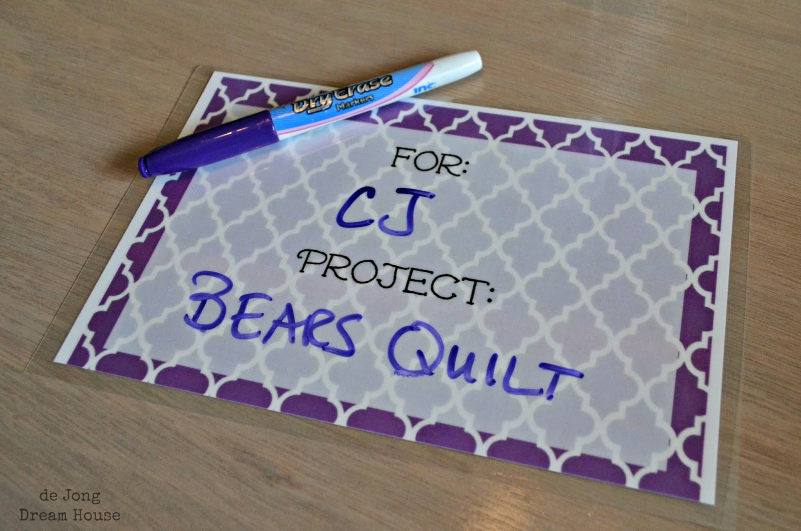 de Jong Dream House: Printable | Project Box Labels