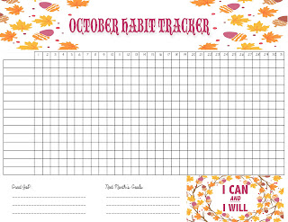 Malena Haas: FREEBIE Friday October Habit tracker