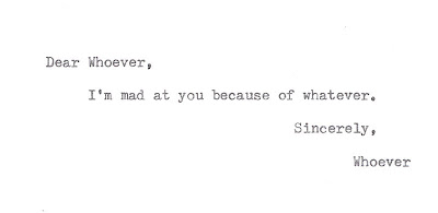 personal message : Dear Whoever