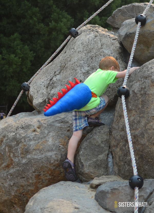 How to make a Dinosaur tail for Halloween - Sisters, What!