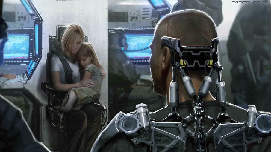 Elysium Exosuit Concept Art