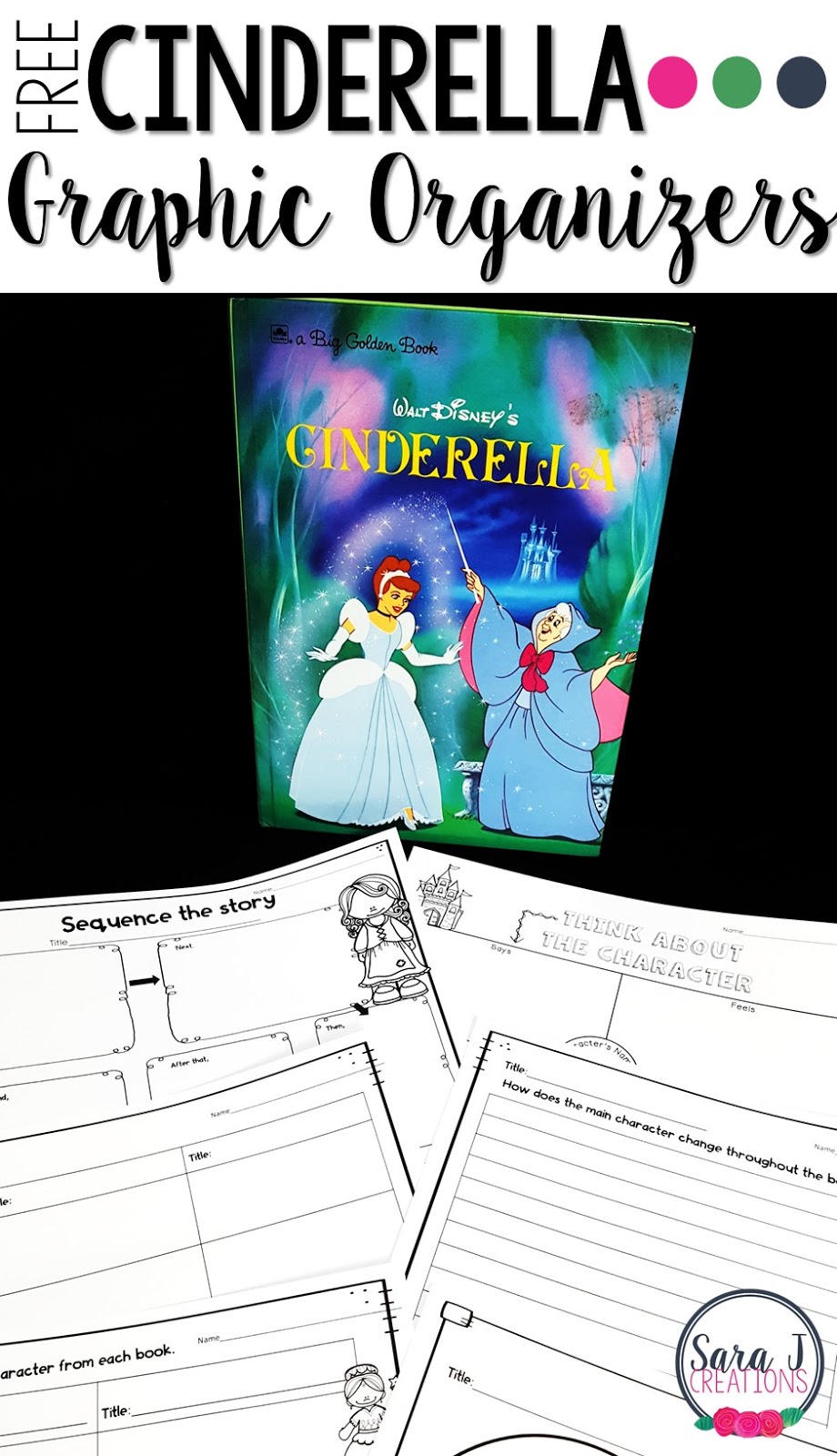 Free Comparing Cinderella Graphic Organizers | Sara J Creations