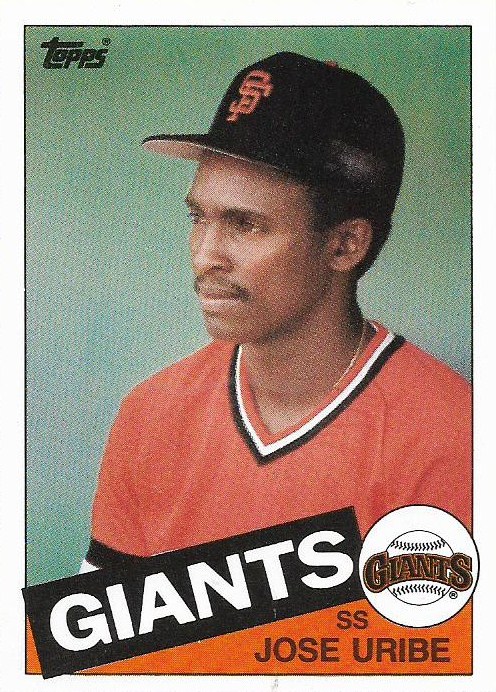 1985 Topps: #125T - Jose Uribe