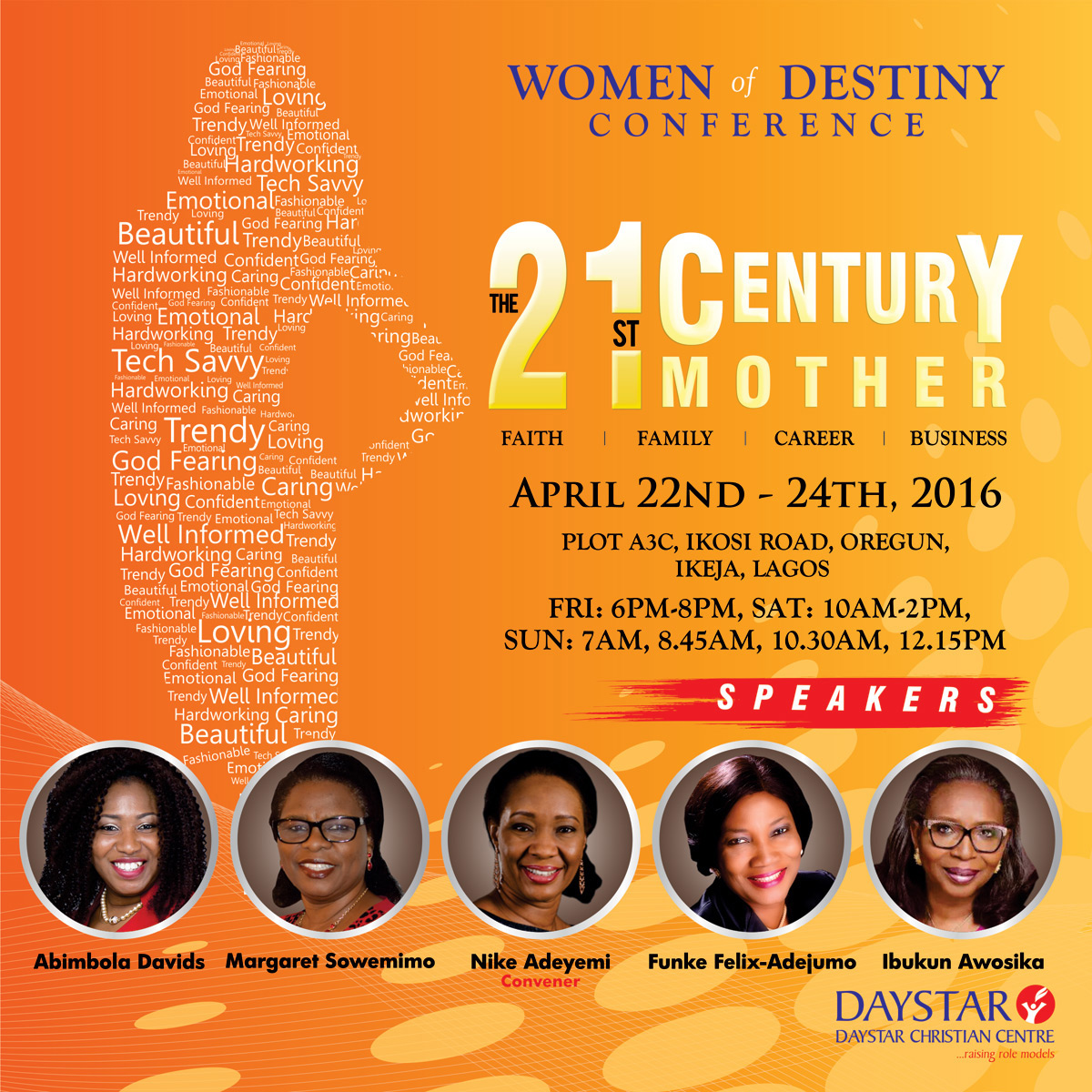 Welcome to Still Small Voice Blog: Daystar Women of Destiny Conference ...