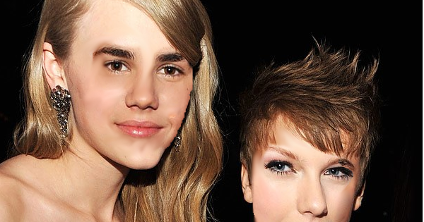 Funny Face Swaps: Justin Bieber + Taylor Swift Face Swap