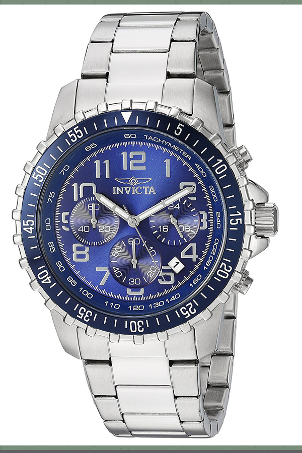 blue invicta watch for mens