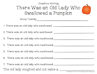 Kindergarten Faith: Creative Writing - There Was an Old Lady Who ...