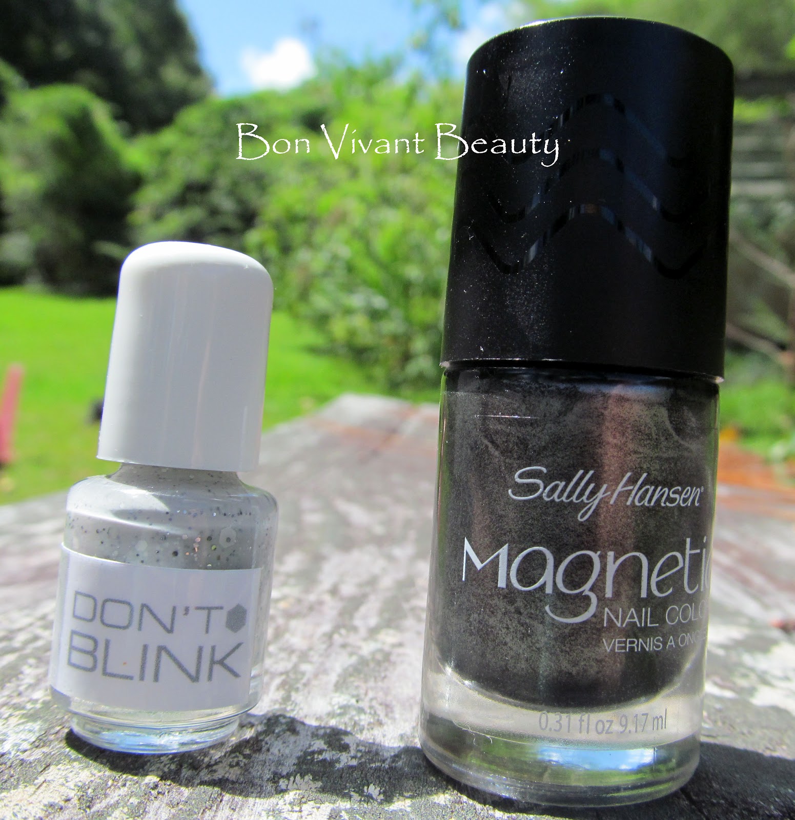 Bon Vivant Beauty: NOTD: Graphite Gravity, Don't Blink & Androgynie