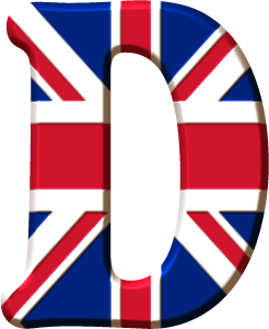 Alfabeto de la Bandera de Inglaterra. - Oh my Alfabetos!