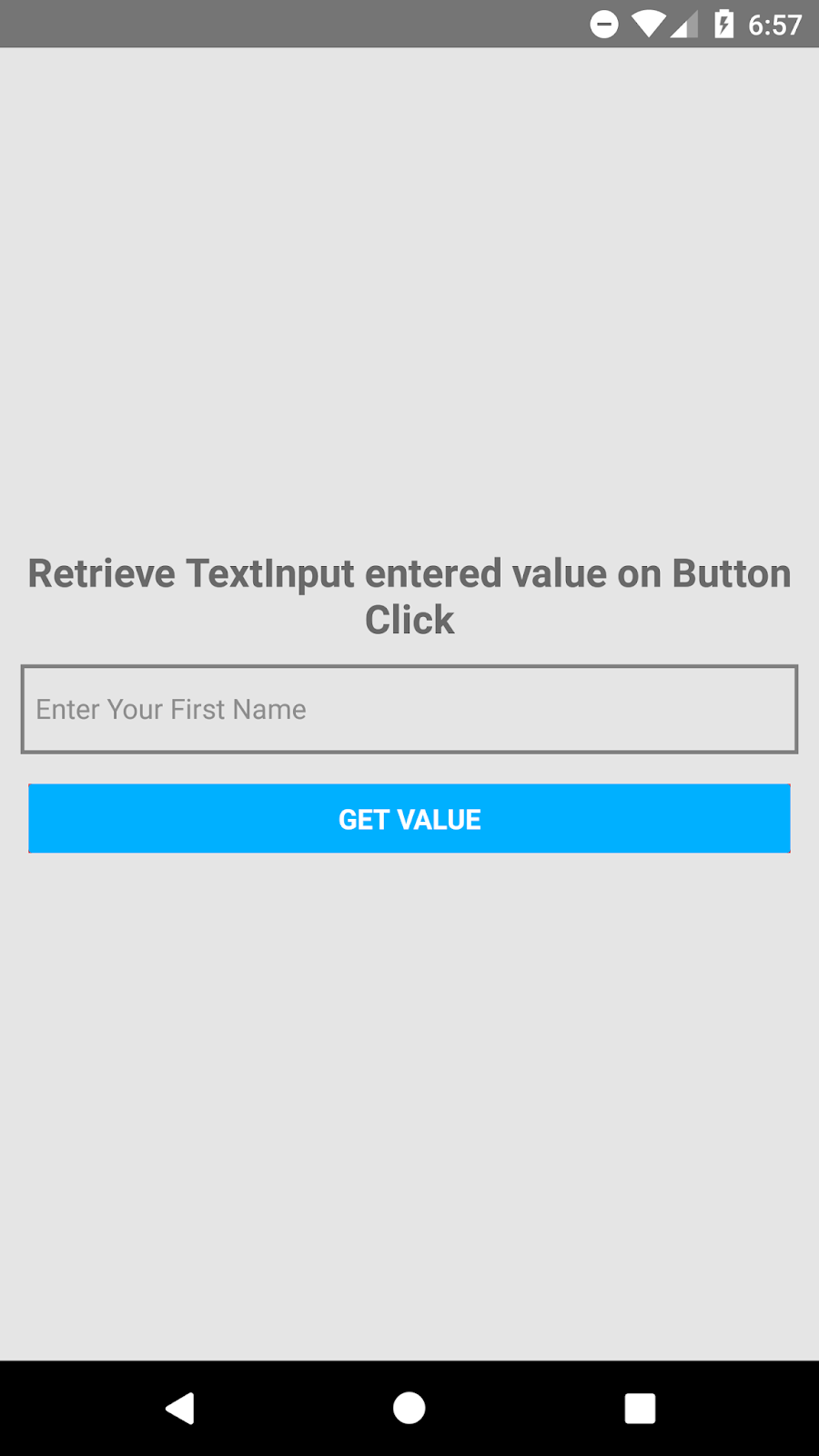 Retrieve Textinput Entered Value On Button Click Onpress In React Native Skptricks