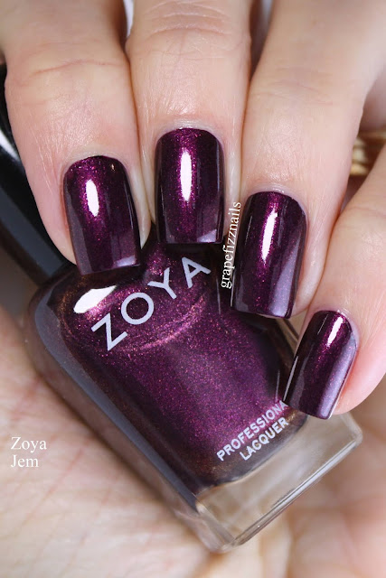 Grape Fizz Nails: Zoya Holiday Quads, 2018