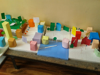 MODEL de MACHETA "Orasul Meu" :: Fise de lucru - gradinita si scoala