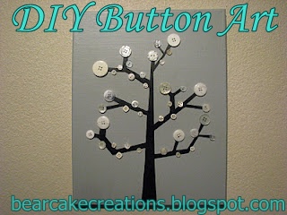 BearCake Creations: Button Tree Art