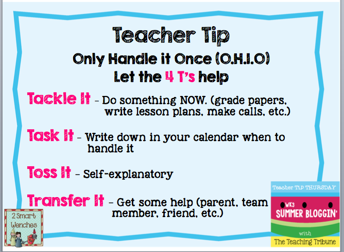 2 Smart Wenches: Teacher Tip