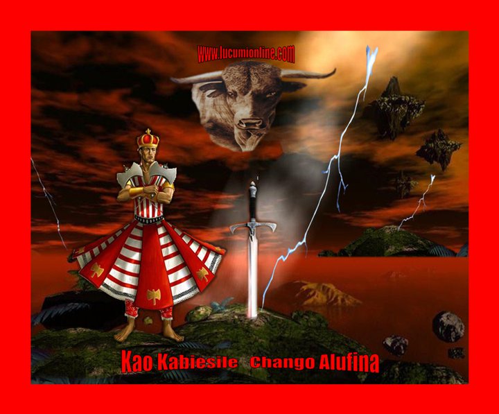 religion lucumi: CHANGO